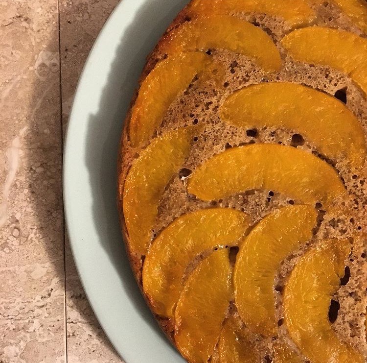 Cinnamon Peach Tea Cake |GF|V| – Sage & Citrus